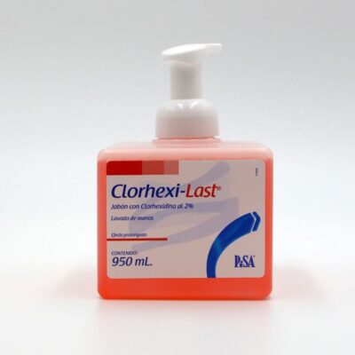 CLORHEXI-LAST Envase 950 ml con dispensador. – PiSA