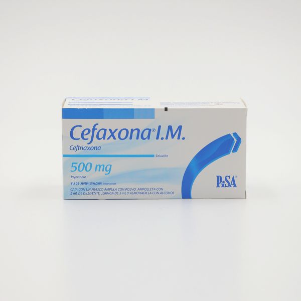 Cefaxona® I.M. Frasco AMP 500 mg. – PiSA